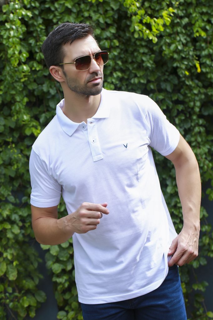 Casa Milano White Collar Tshirt – The Garage